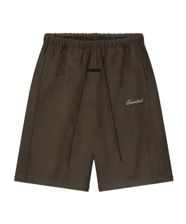 Fear Of God Logo Embroidered Drawstring Shorts - Brown