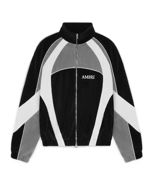 Amiri Logo Detailed Zipped Sweatshirt - Black