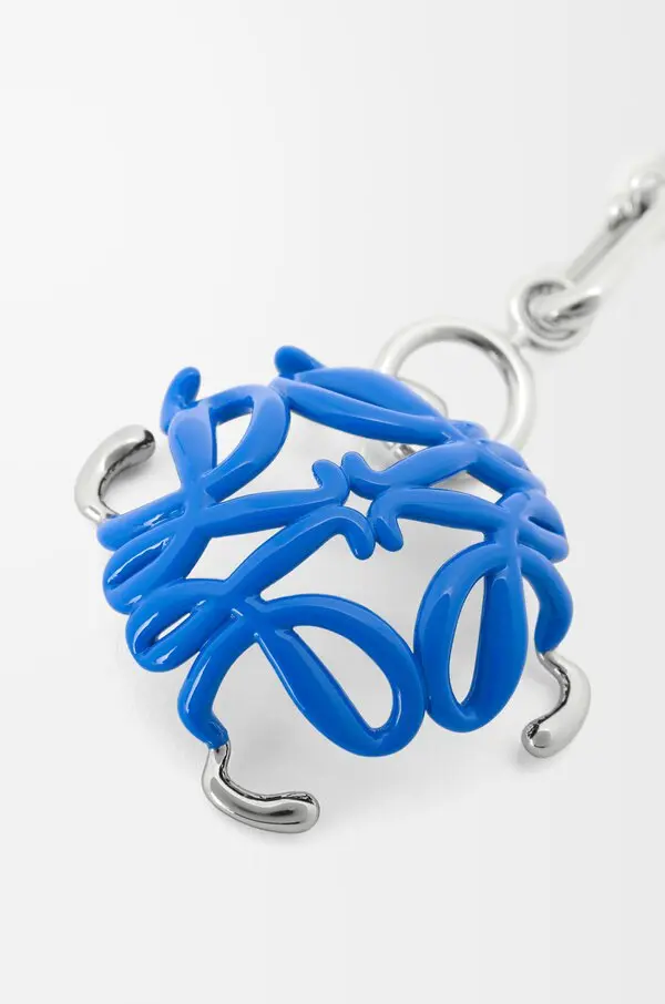 Loewe Scarabeo Anagram Bag Charm - Silver/blue