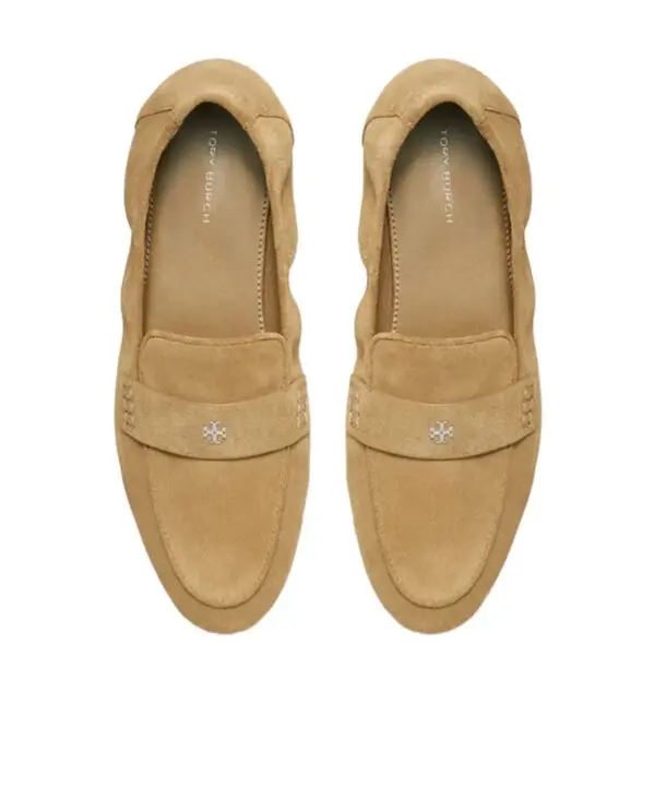 Tory Burch Appliqué Ballet Loafers - River Rock