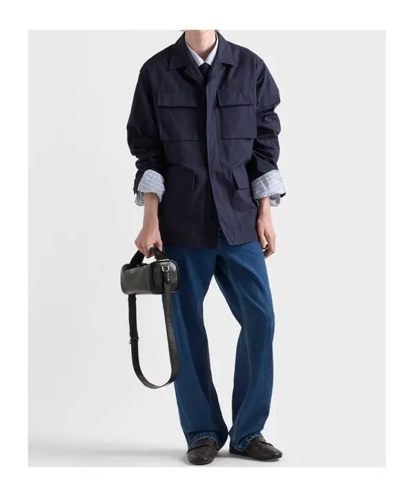Prada Cotton Safari Jacket - Blue