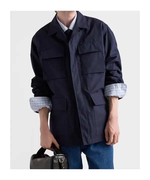 Prada Cotton Safari Jacket - Blue