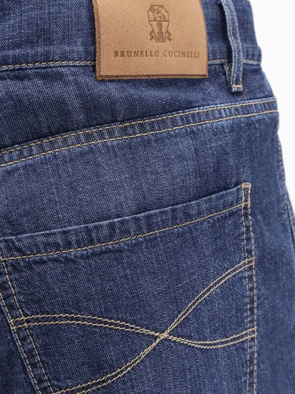 Brunello Cucinelli Pleated Relaxed-fit Jeans