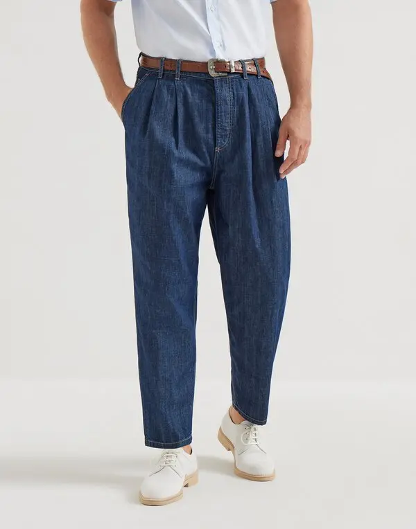 Brunello Cucinelli Pleated Relaxed-fit Jeans