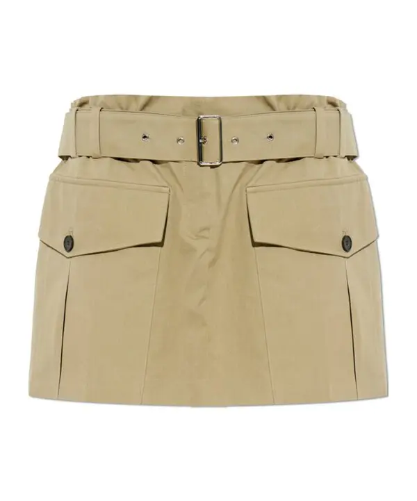 IRO PARIS Belt Loop Mini Skirt - Nude