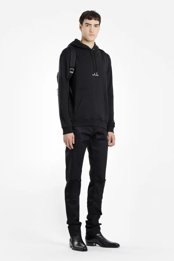 Saint Laurent Multi-star Logo Hooded Sweater - Black