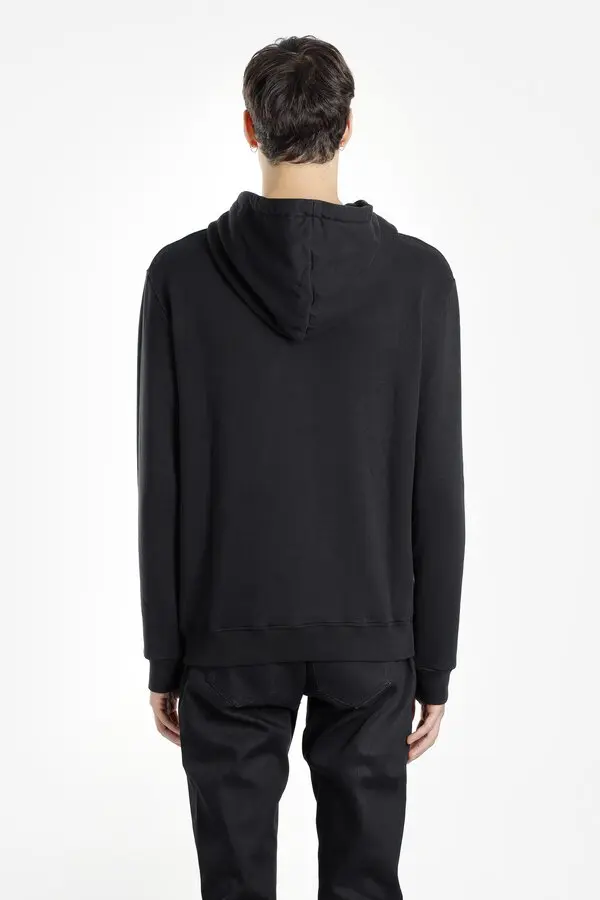 Saint Laurent Multi-star Logo Hooded Sweater - Black