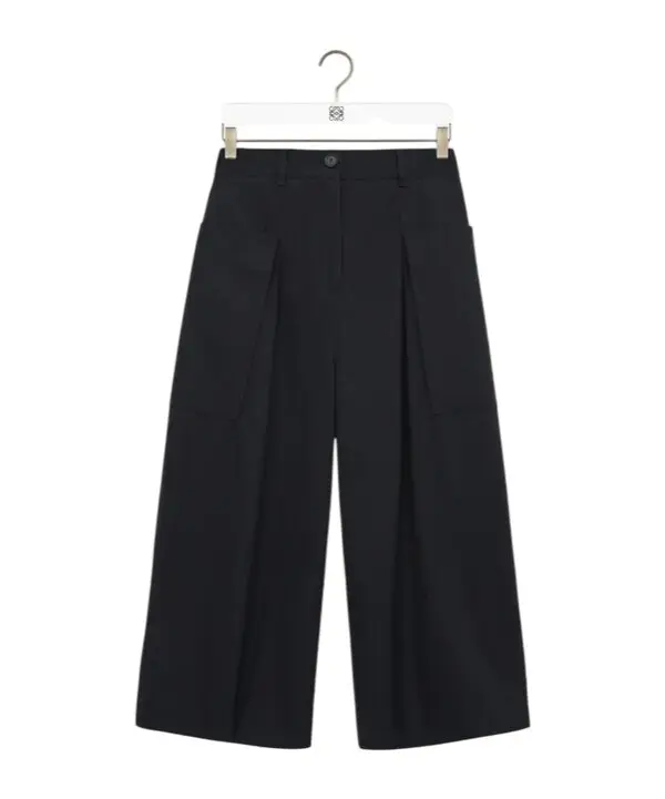 Loewe Wide Leg Trousers With Patch Pockets