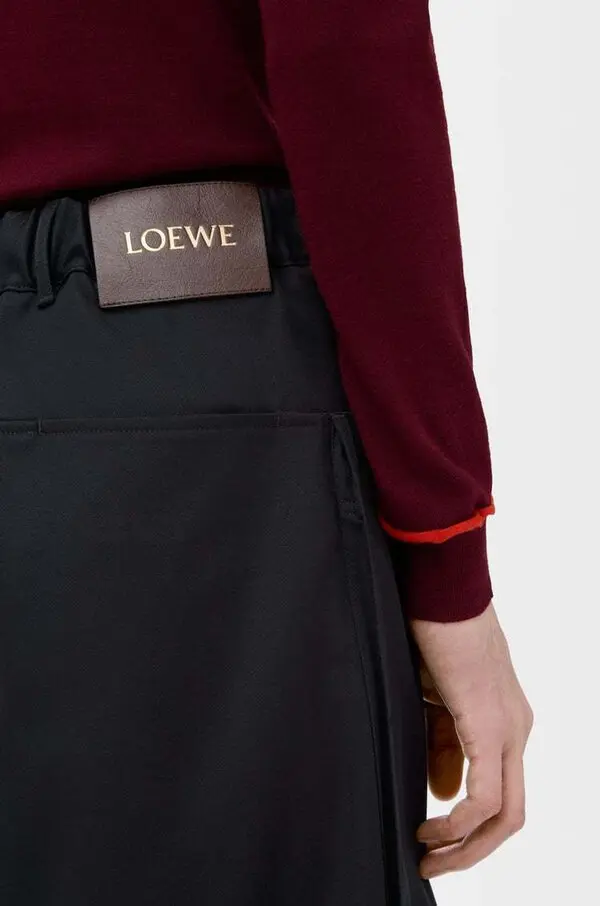 Loewe Wide Leg Trousers With Patch Pockets