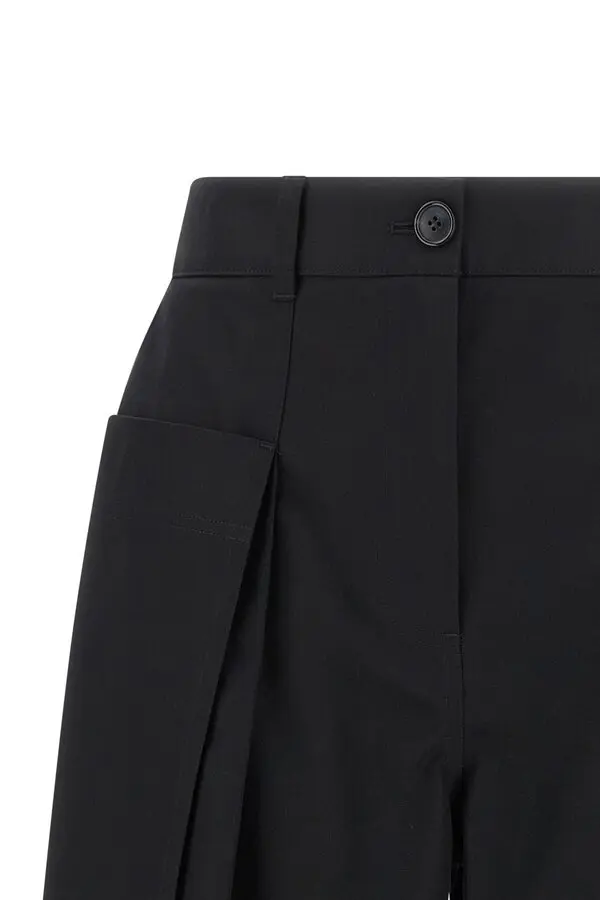 Loewe Wide Leg Trousers With Patch Pockets