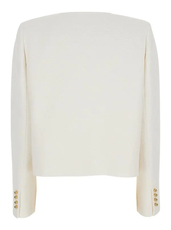 Celine Icône Jacket In Viscose And Wool Natt