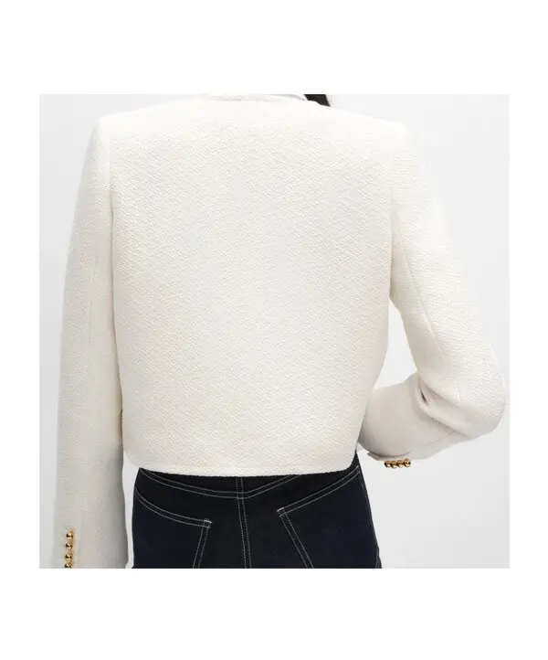 Celine Icône Jacket In Viscose And Wool Natt