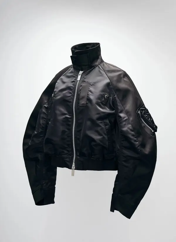 Sacai Twill Collared Zip-up Blouson