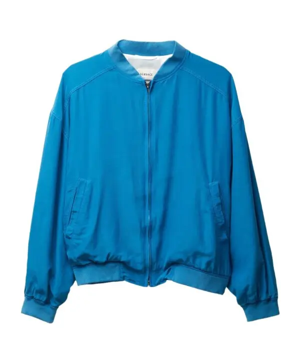 Versace Poplin Zip Blouson - Blue