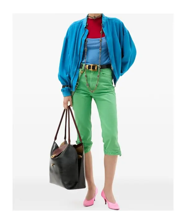 Versace Poplin Zip Blouson - Blue