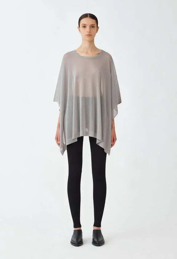 Fabiana Filippi Semi-sheer Knitted Cape