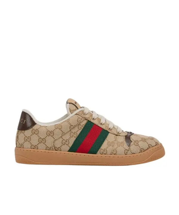 Gucci Screener Sneakers In Gg Canvas - Sand-colored
