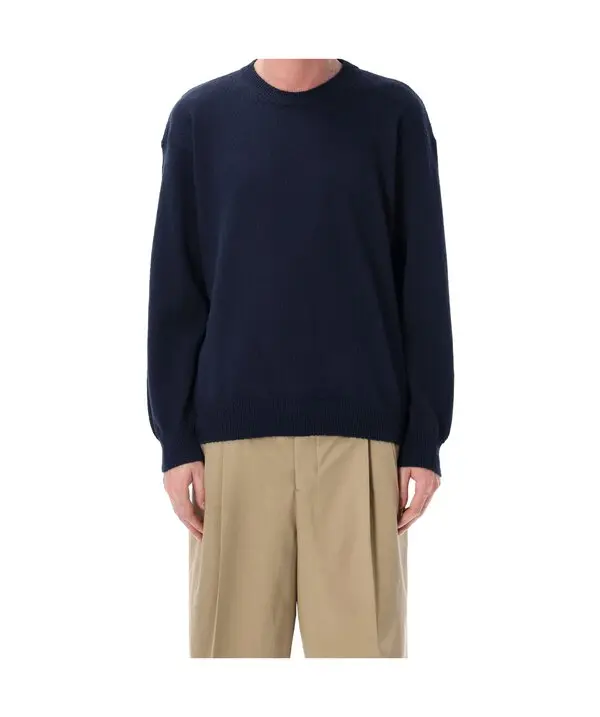 ROBERTO COLLINA Textured Crewneck Sweater - Black