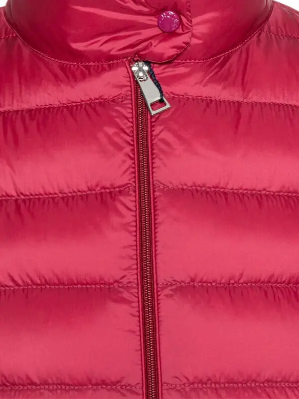 Moncler Lans Zip-up Short Padded Jacket - Red