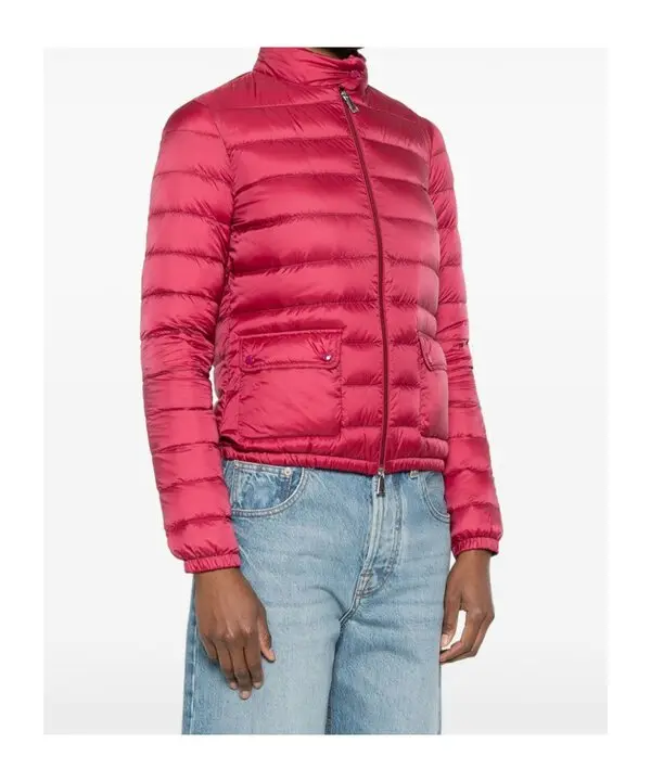 Moncler Lans Zip-up Short Padded Jacket - Red