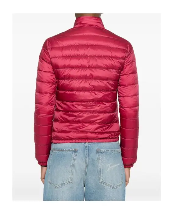 Moncler Lans Zip-up Short Padded Jacket - Red
