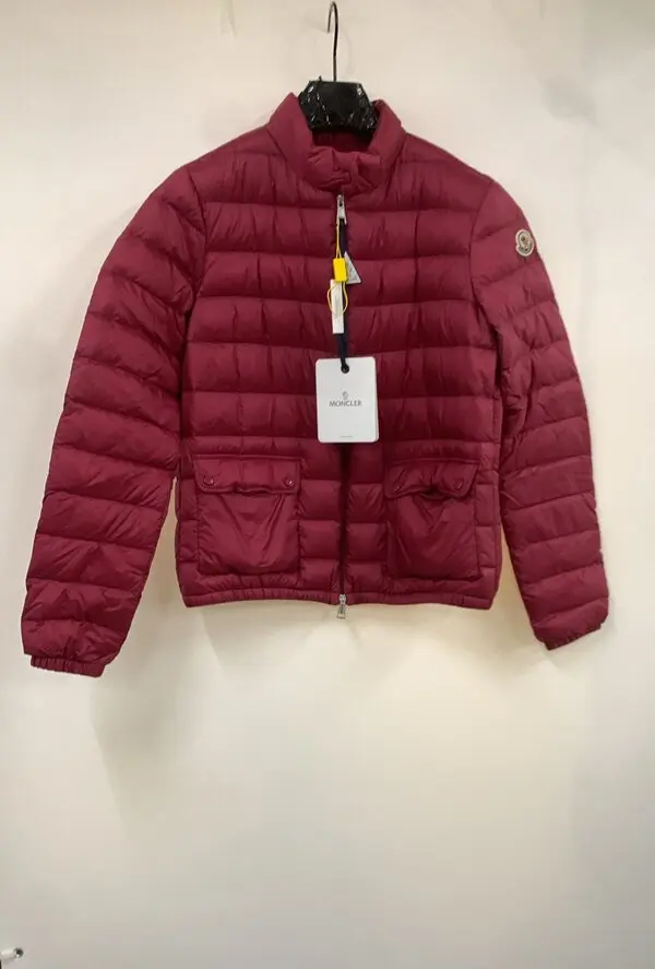 Moncler Lans Zip-up Short Padded Jacket - Red