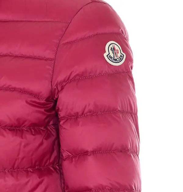 Moncler Lans Zip-up Short Padded Jacket - Red