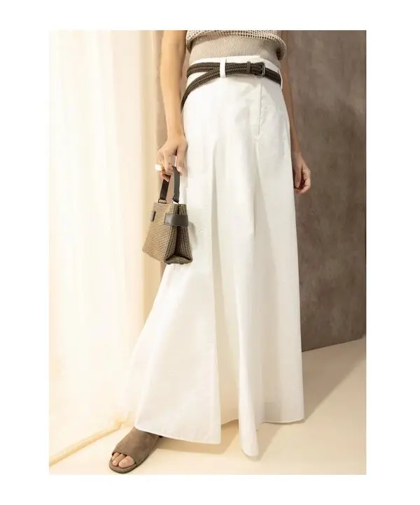 Brunello Cucinelli Poplin Flared Skirt