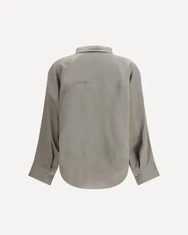 Brunello Cucinelli V-neck Long-sleeved Shirt
