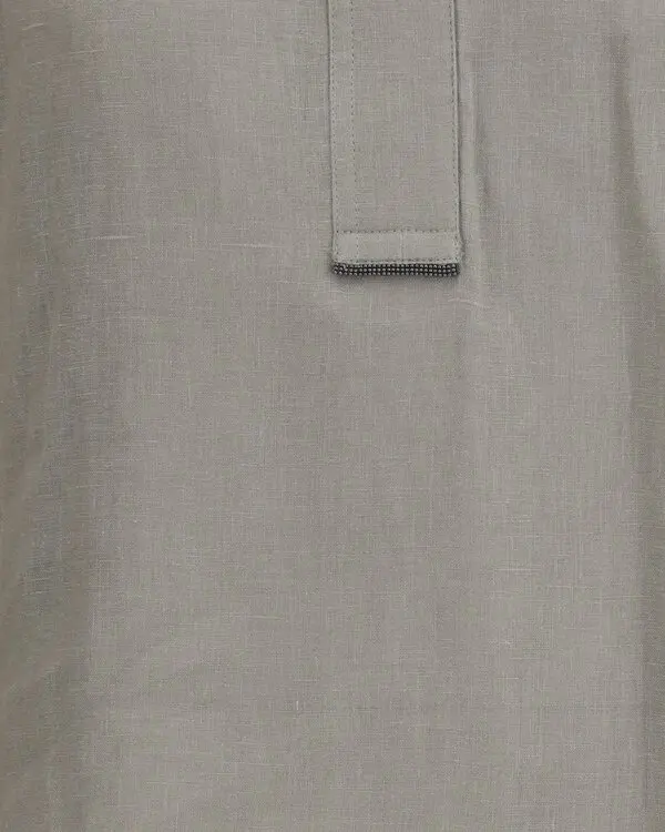 Brunello Cucinelli V-neck Long-sleeved Shirt