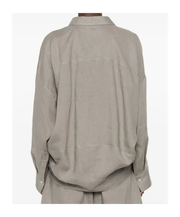 Brunello Cucinelli V-neck Long-sleeved Shirt