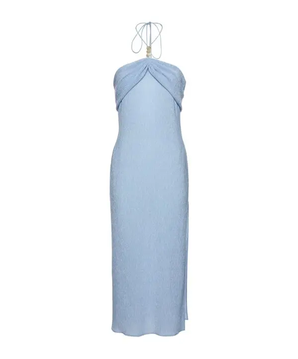 Magda Butrym Textured Strapless Dress - Blue