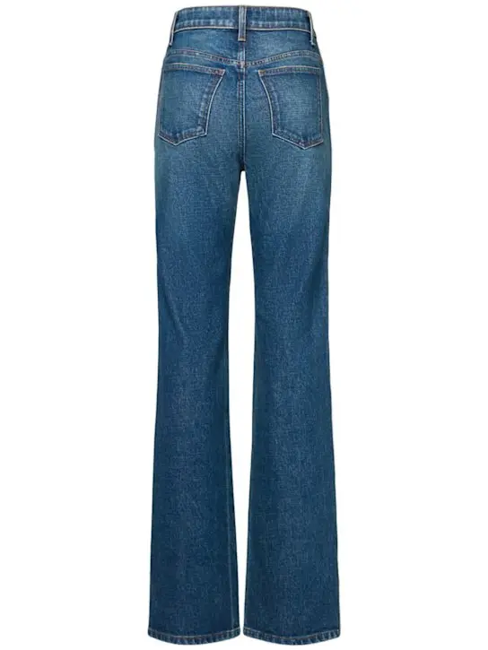 Khaite Danielle High-rise Straight Leg Jeans - Blue