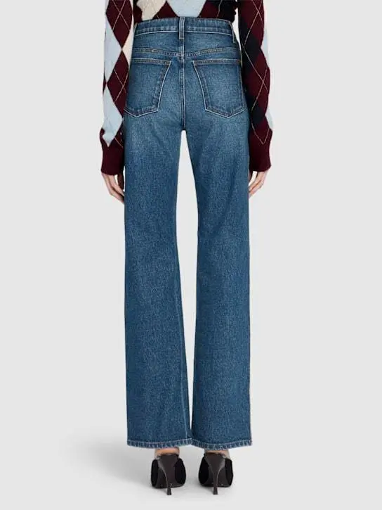 Khaite Danielle High-rise Straight Leg Jeans - Blue