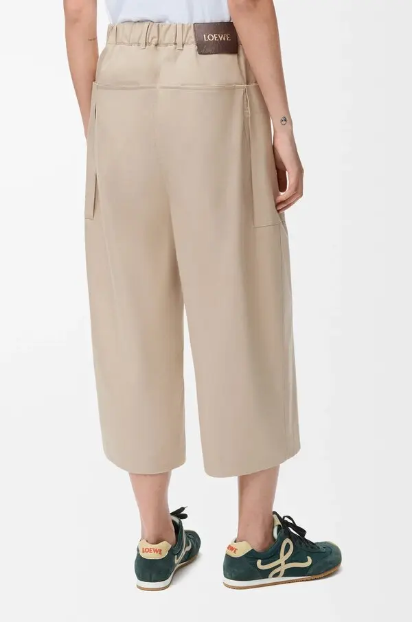 Loewe Cropped Pleated Trousers