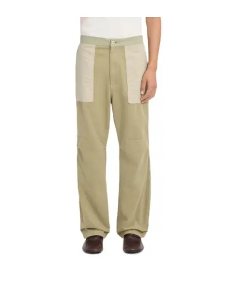 MAISON MARGIELA Color-block Workwear Trousers - Khaki