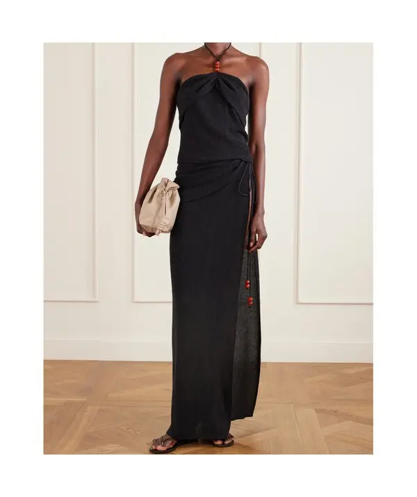 Magda Butrym Beaded Halterneck Top