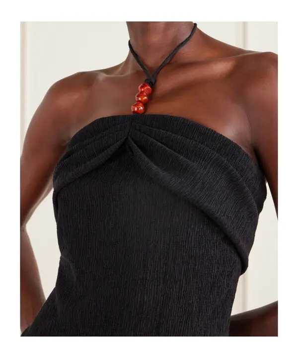 Magda Butrym Beaded Halterneck Top