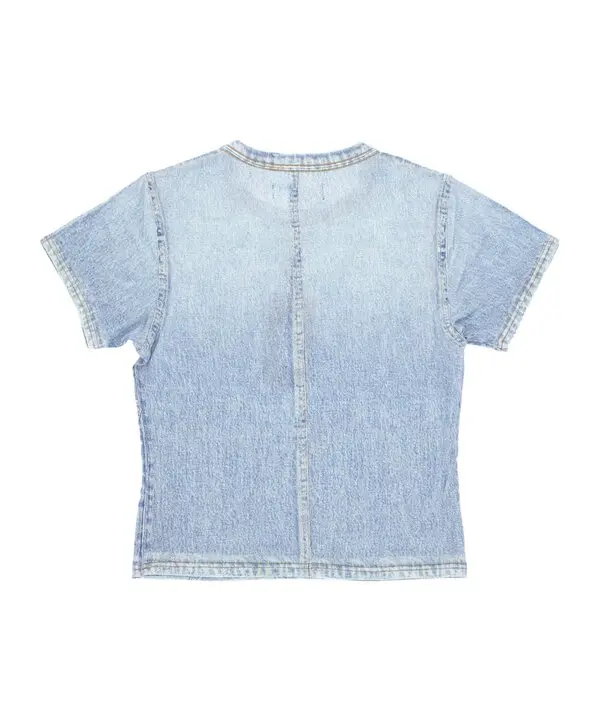 Rag & Bone Crewneck Short-sleeved Denim T-shirt