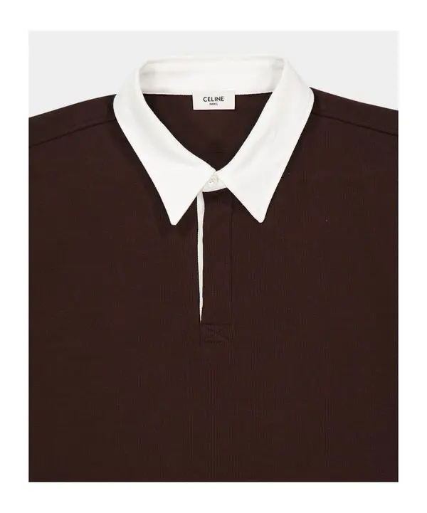 Celine Long-sleeved Polo Shirt - Green