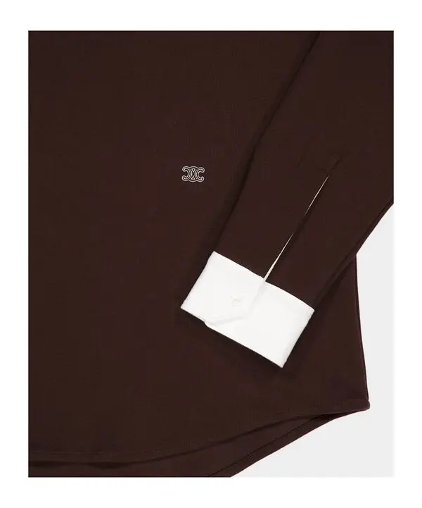 Celine Long-sleeved Polo Shirt - Green