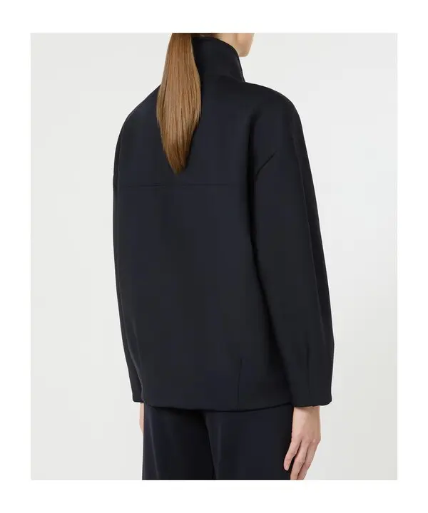 Max Mara Zip-up High Neck Sweatshirt