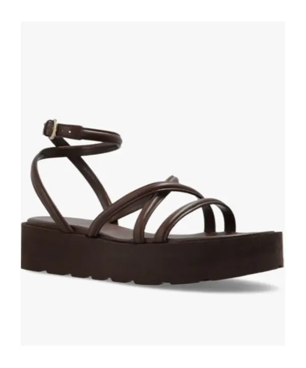 GIANVITO ROSSI Ankle-strap Platform Sandals - Black