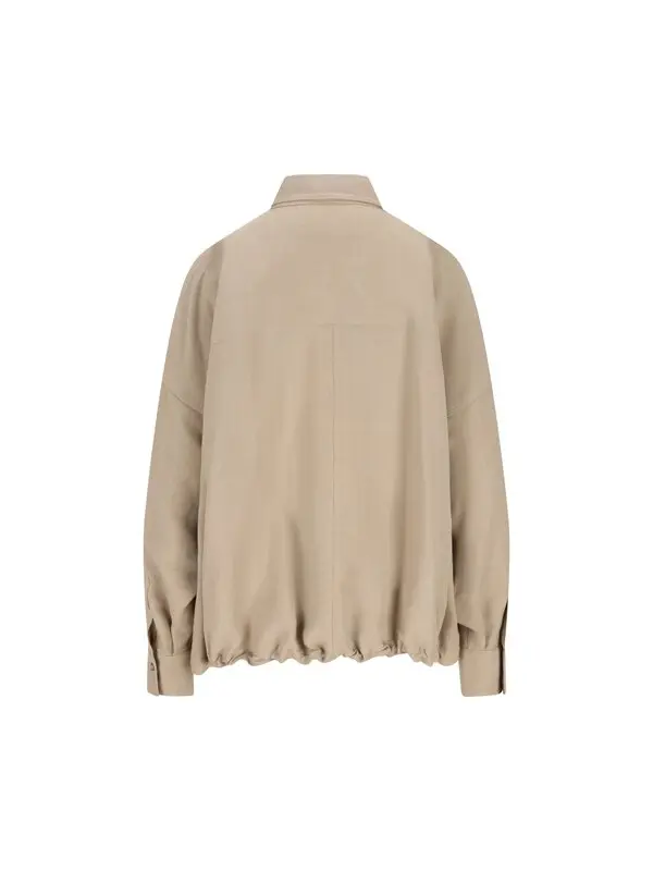Brunello Cucinelli Fluid Twill Shirt - Beige