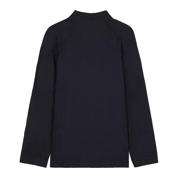 LEMAIRE Ascot Collar Relaxed Shirt - Squid Ink