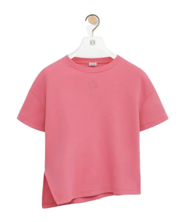 Loewe Asymmetric Jersey T-shirt - Bright Pink