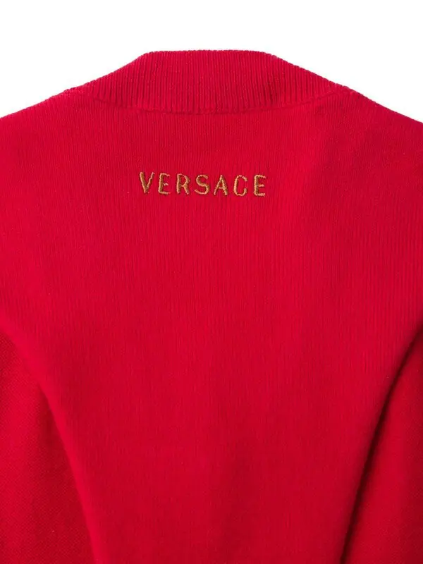 Versace Knitted Tank Top With V-neckline