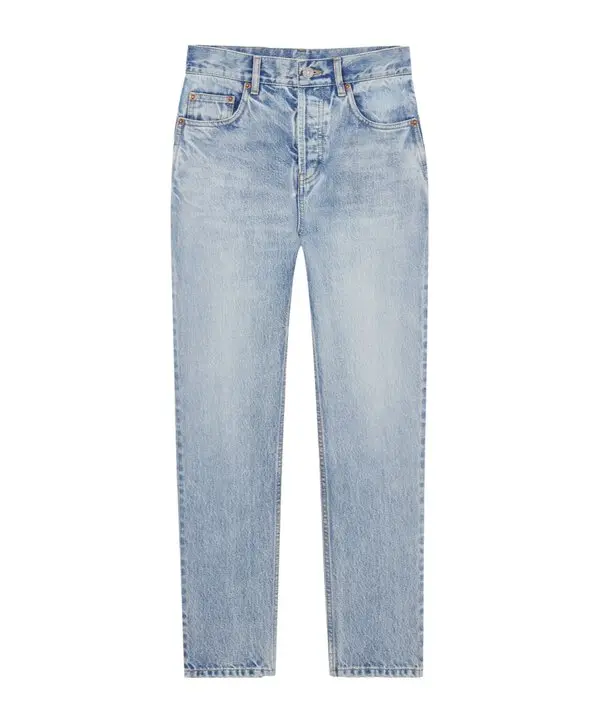 Saint Laurent 90's High-rise Cropped Slim Jeans - Southern Blue