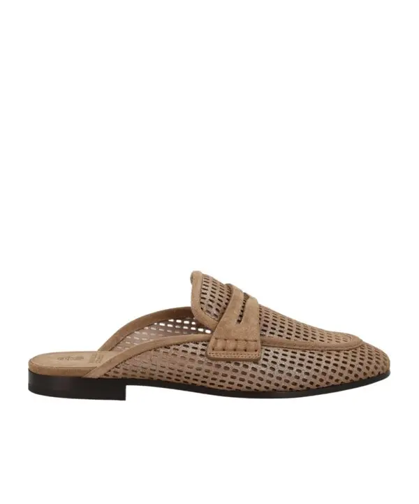 Brunello Cucinelli Perforated Net Flat Mules