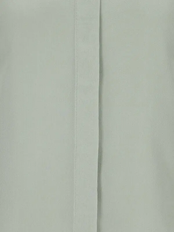 Max Mara Tie-neck Collared Long Sleeve Top